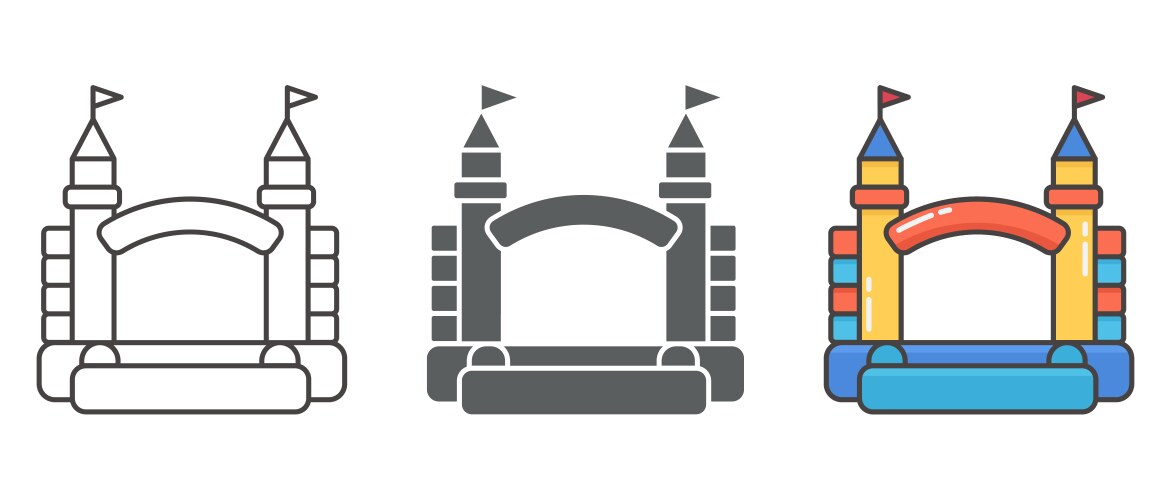 Jumping Castle Logo Jumping Castle Logo Vector Art, Icons, And