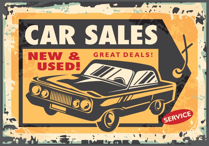 Vintage garage sign Royalty Free Vector Image - VectorStock