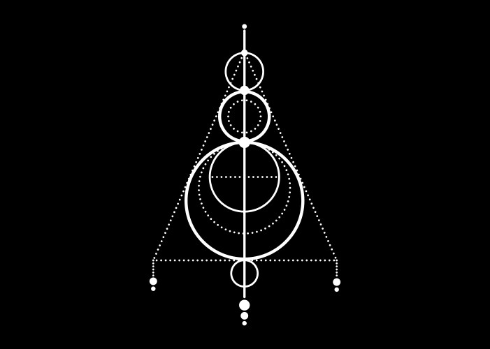 Sigil of protection divine magical amulet sacred Vector Image