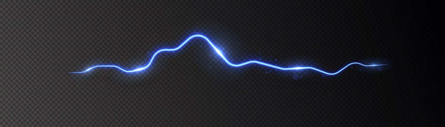 Lightning neon label Royalty Free Vector Image