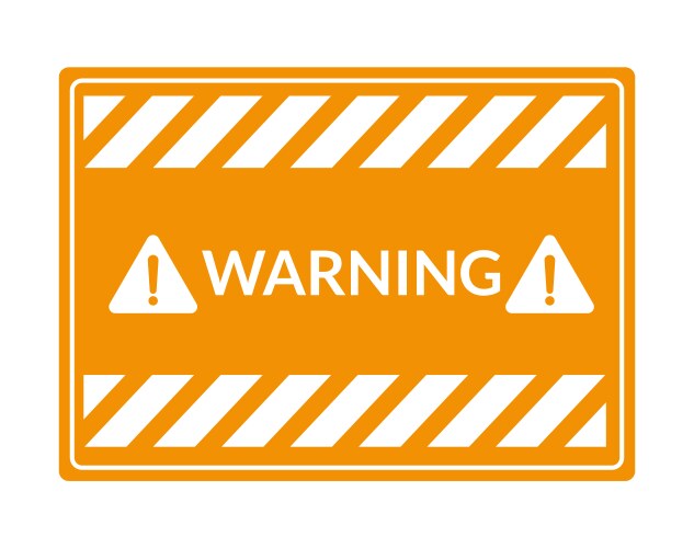 Danger warning board icon caution and dangerous Vector Image