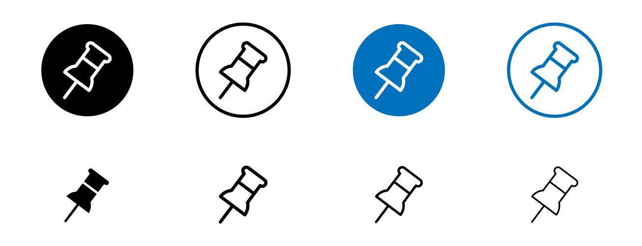 Thumbtack icon Royalty Free Vector Image - VectorStock