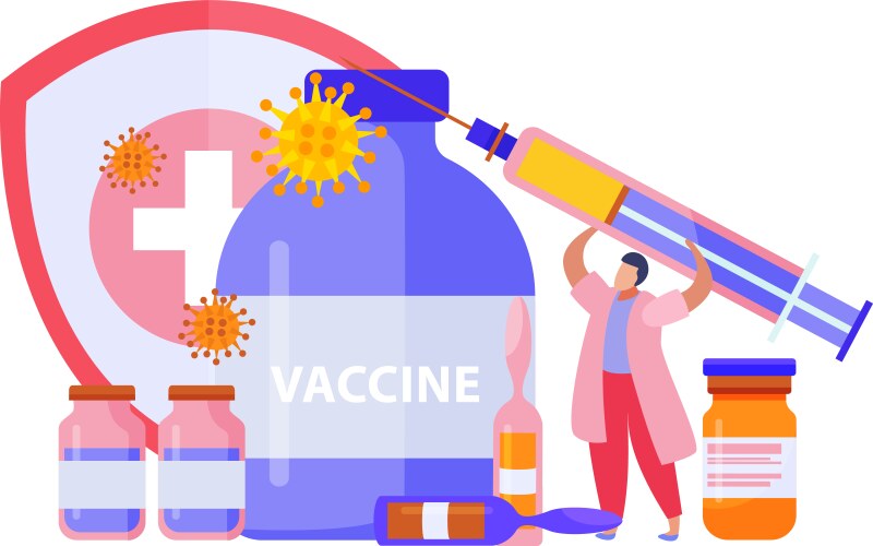 Hpv vaccination concept Royalty Free Vector Image