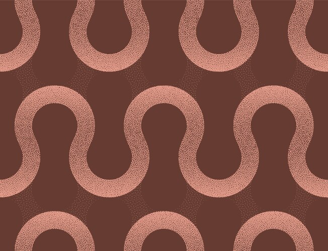 Twisted curved lines seamless pattern trend mint Vector Image