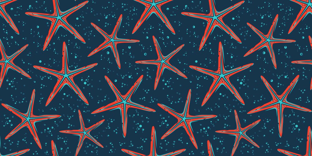 Neon star geometric seamless pattern Royalty Free Vector