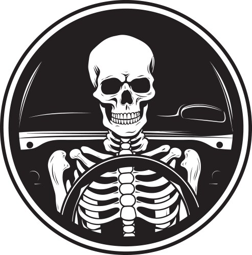 Skeleton Driving Car Vector Images (over 410)