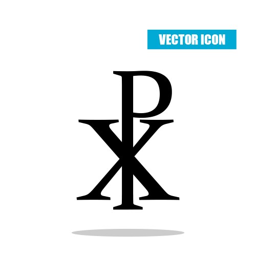 Chi rho symbol Royalty Free Vector Image - VectorStock