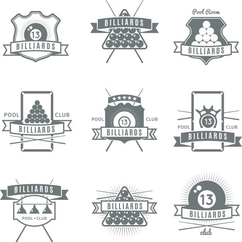 Cue label billiards Vector Images & Graphics for Commercial Use ...