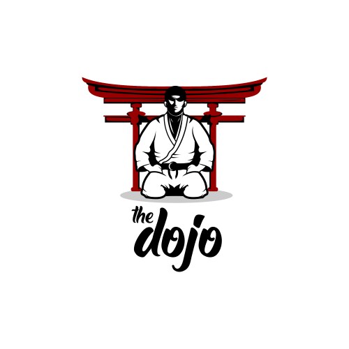 Karate club logo Royalty Free Vector Image - VectorStock