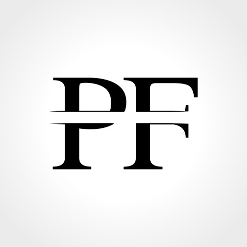 Pf-logo Royalty Free Vector Image - VectorStock