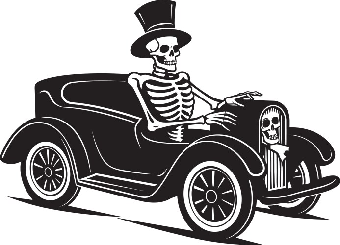 Skeleton Driving Car Vector Images (over 410)