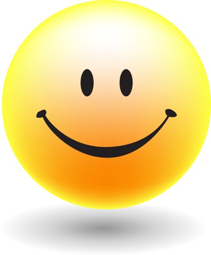 Happy smiley emoticon Royalty Free Vector Image