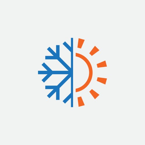 Thermometer cold and hot icon freeze temperature Vector Image
