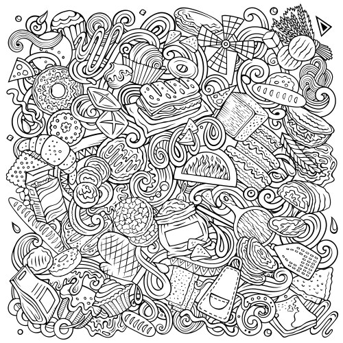 Cartoon Collage Coloring Pages: A Fun and Creative Activity for Kids