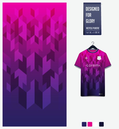 Soccer jersey pattern design abstract Royalty Free Vector