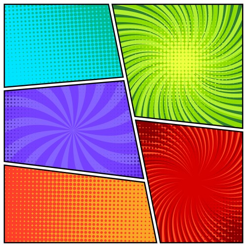 Comic book pages background Royalty Free Vector Image