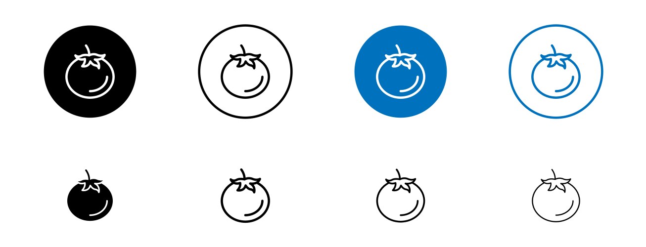 Tomato icon Royalty Free Vector Image - VectorStock