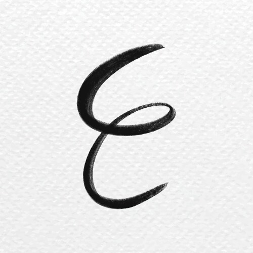 E Calligraphy Font Style Vector Images (over 1,700)