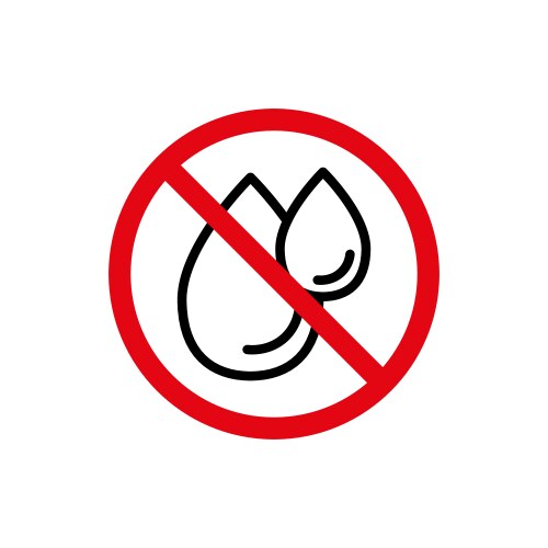 Caution safety leak of water or chemical material Vector Image