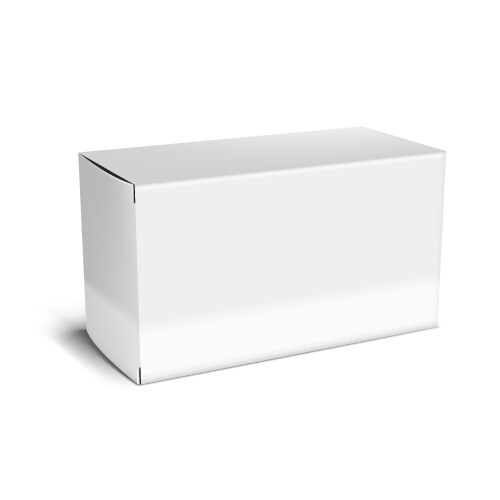 White square box template Royalty Free Vector Image