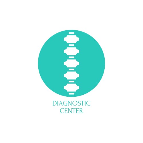 Spine icon skeletal orthopedic and spinal Vector Image