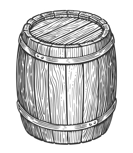 Wooden Bucket Drawing Vector Images (over 1,200)