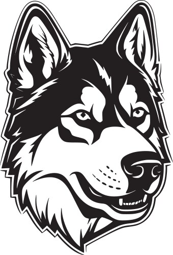 Siberian husky - high quality logo ideal Vector Image