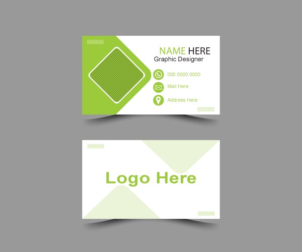 Professional creative business card template Vector Image