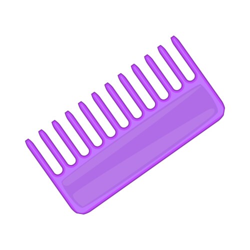 Cartoon comb Royalty Free Vector Image - VectorStock