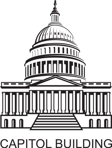 United states of america capitol building Vector Image