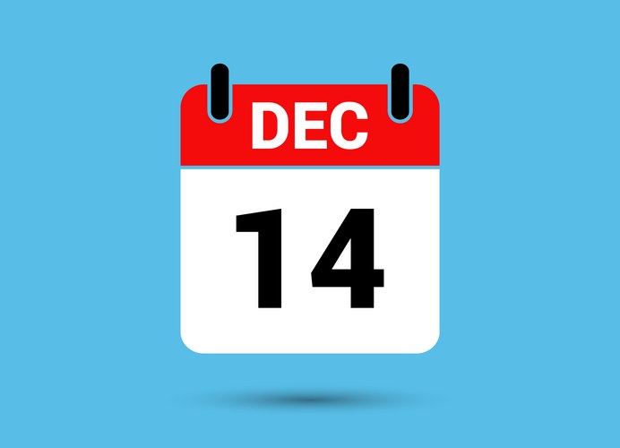 December 14 calendar Vector Images & Graphics for Commercial Use ...