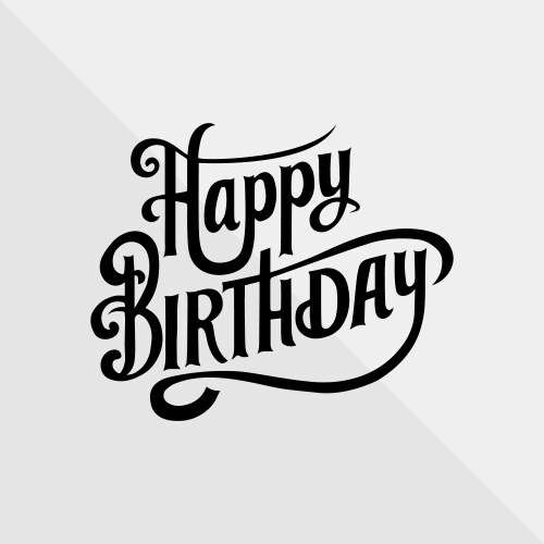 Happy Birthday Word Art Vector Images (over 2,200)