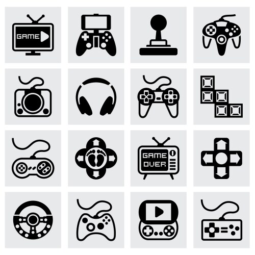 Set of camera and video icons eps 10 Royalty Free Vector