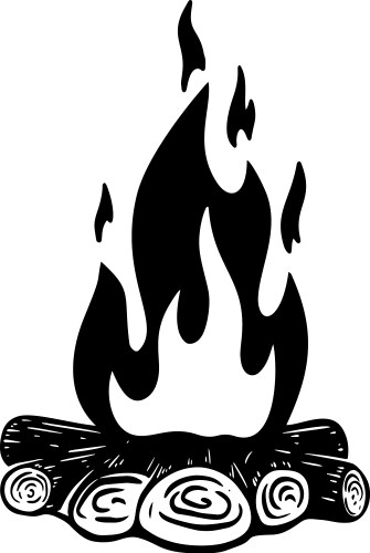 Campfire Black and White Vector Images (over 28,000)