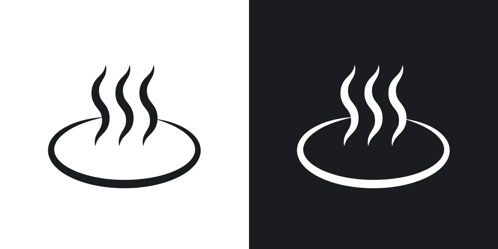 Onsen icon set japanese hot bathe symbol classic Vector Image