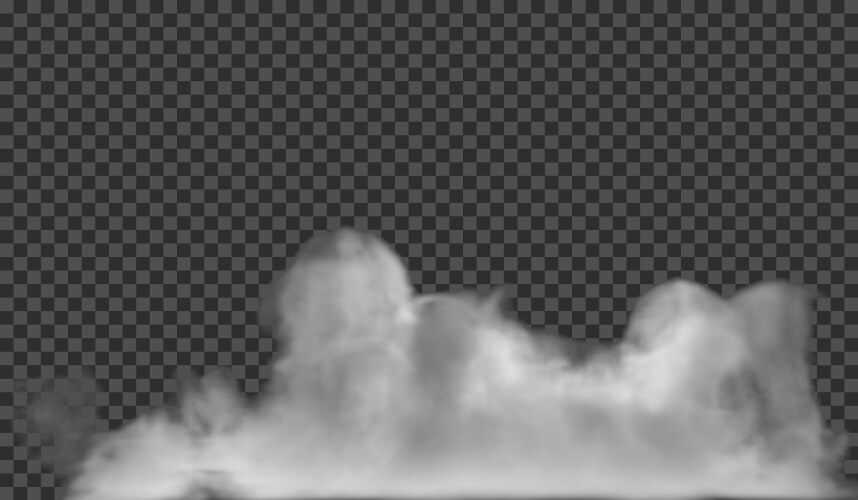 Transparent special effect stands out with fog Vector Image