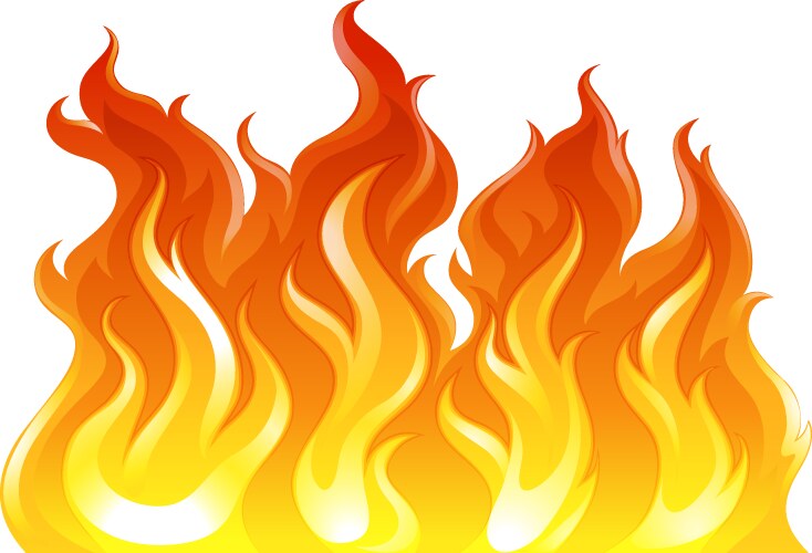 A big fire Royalty Free Vector Image - VectorStock