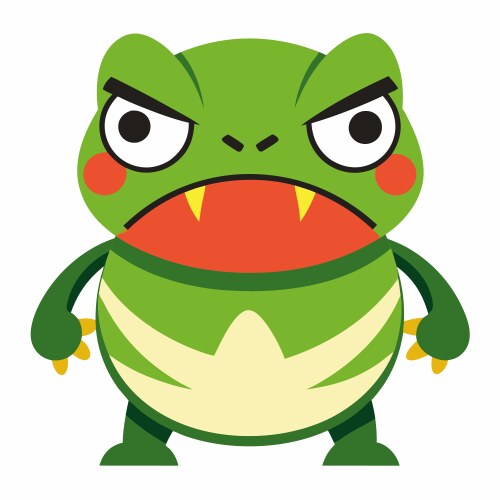Angry Frog Vector Images (over 140)
