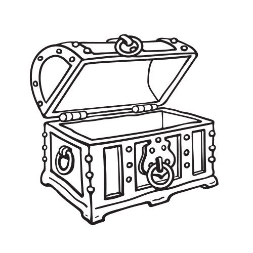 Hand Drawn Open Chest Vector Images (over 150)