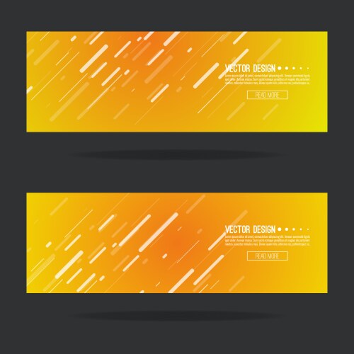 Gold gradient banners Royalty Free Vector Image