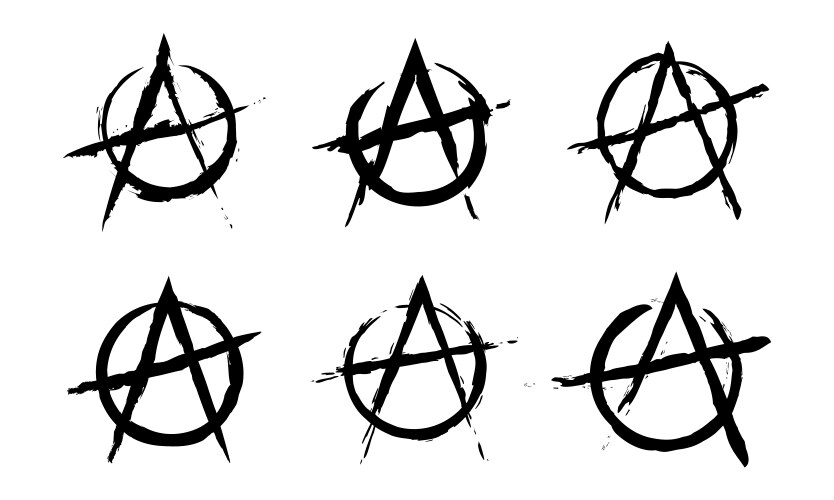 Anarchy symbol Royalty Free Vector Image - VectorStock