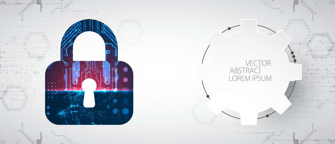 Cyber security and information or network Vector Image