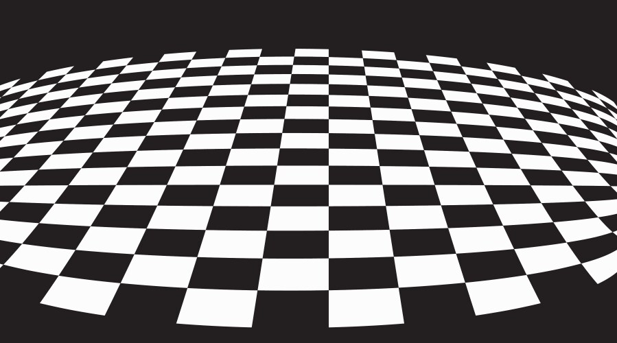 Distorted black and white checkered background Vector Image