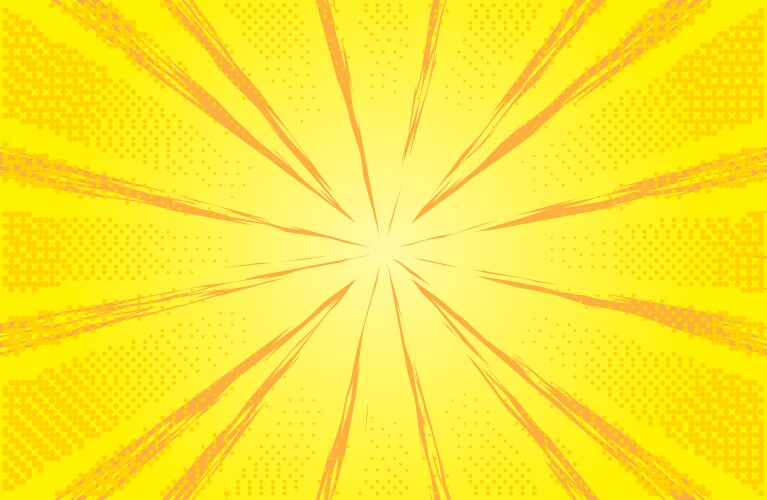 Yellow pop art background Royalty Free Vector Image