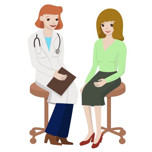 Female doctor Royalty Free Vector Image - VectorStock
