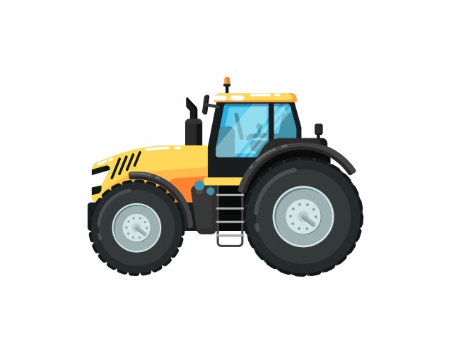 Agricultural vehicle tractor machine farm Vector Image