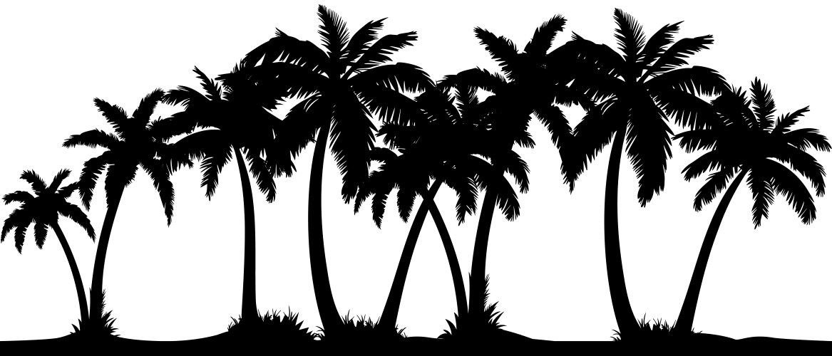 Tree Silhouette Border Vector Images (over 10,000)
