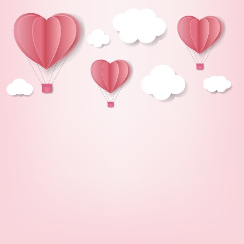 Hearts borders isolated transparent background Vector Image