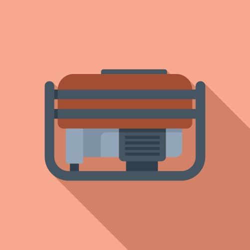 Portable Generator Providing Emergency Power Vector Image
