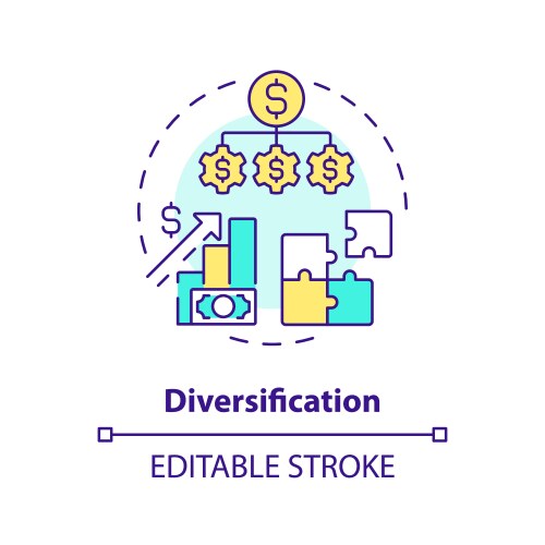 Inflation hedge concept icon Royalty Free Vector Image